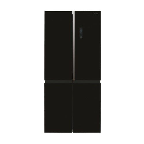 Холодильник Side-by-Side Hyundai CM4584F, черное стекло