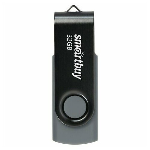 Флеш-диск 32 GB SMARTBUY Twist USB 2.0, черный, SB032GB2TWK