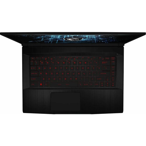 Ноутбук игровой MSI GF63 Thin 12VF-1040RU 9S7-16R821-1040, 15.6", IPS, Intel Core i7 12650H 2.3ГГц, 10-ядерный, 16ГБ DDR4, 512ГБ SSD, NVIDIA GeForce RTX 4060 для ноутбуков - 8 ГБ, Free DOS, черный