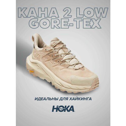 Кроссовки HOKA Kaha 2 GTX, полнота D, размер US6.5D/UK6/EU39 1/3/JPN24.5, серый