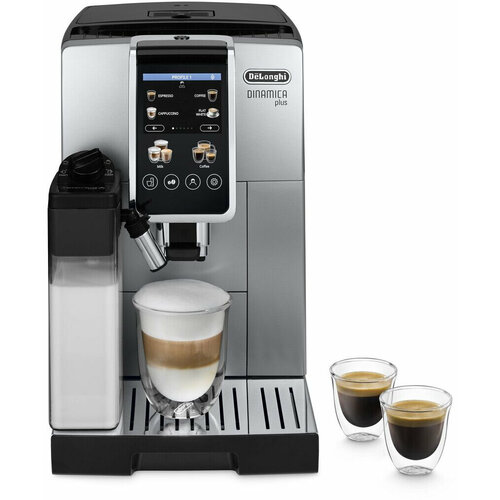 Кофемашина DeLonghi Dinamica Plus EECAM380.85. SB, серебристый/черный