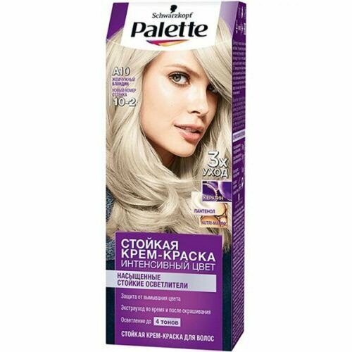 Краска-крем для волос Palette Icc A10, жемчужный блондин