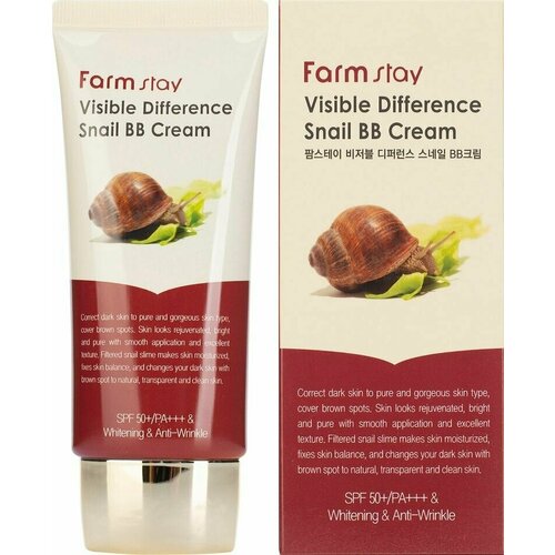 ББ-крем для лица FarmStay с муцином улитки SPF50/PA+++ 50г