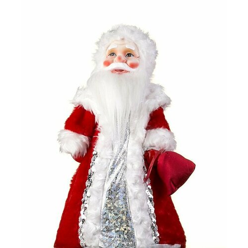 Дед Мороз - шуба красная с серебром (Бирюсинка)