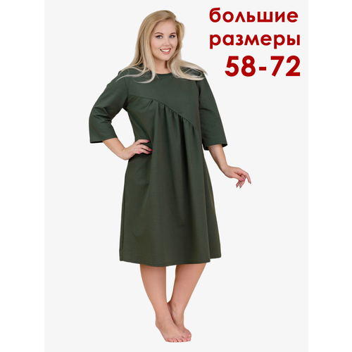 Платье НиРо, размер 64, зеленый