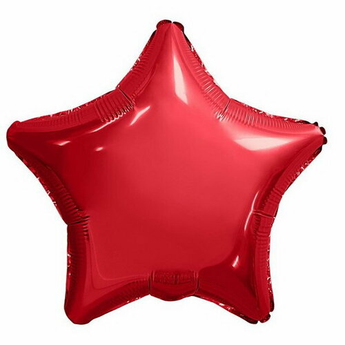 Набор фольгированных шаров 19"Звезды", красный, 25 шт.