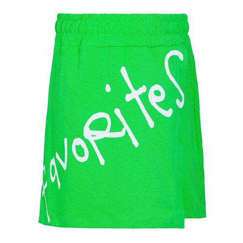 Школьная юбка-шорты ИНОВО, размер 134, зеленый
