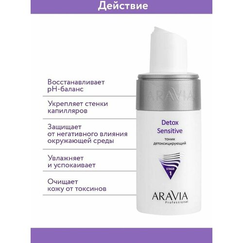 ARAVIA Professional, Тоник детоксицирующий Detox Sensitive, 250 мл