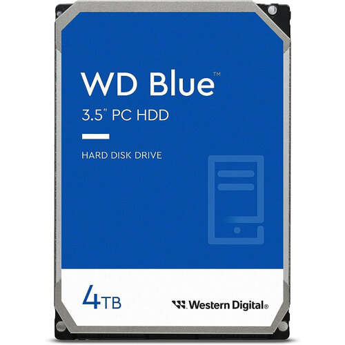 Жесткий диск WD SATA-III 4TB WD40EZAX Desktop Blue (5400rpm) 256Mb 3.5"