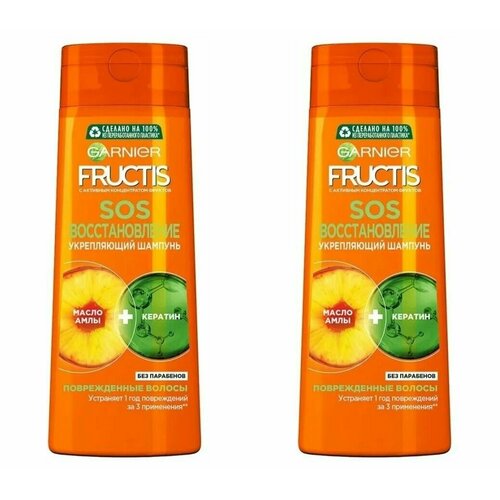 Garnier Шампунь для волос Fructis SOS Восстановление, 400 мл - 2 штуки