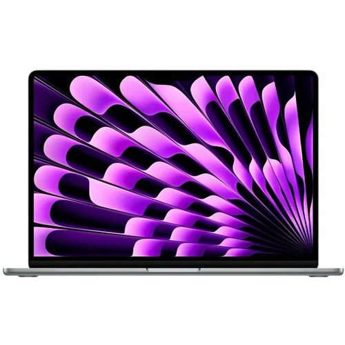 15.3 Ноутбук Apple MacBook Air 15 2024 2880x1864, Apple M3, RAM 8 ГБ, SSD 256 ГБ, Apple graphics 10-core, macOS, MRYM3, Space Gray, русская раскладка (гравировка)