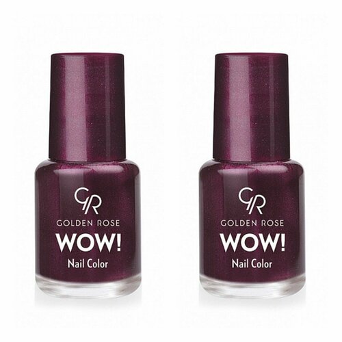 Golden Rose Лак для ногтей Wow! Nail Lacquer, тон 055, 6 мл, 2 штуки