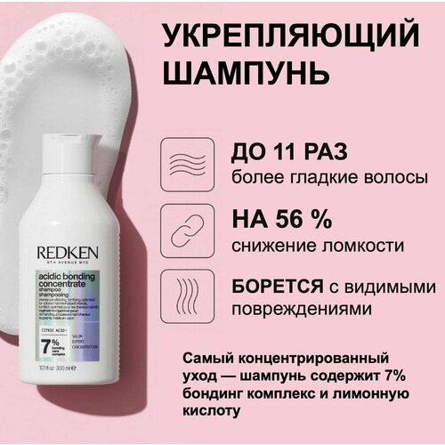 Redken Шампунь для интенсивного восстанволения волос Acidic Bonding 300мл