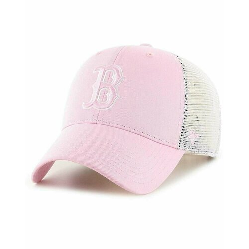 Бейсболка '47 Brand Бейсболка летнаяя с сеткой '47 Brand FLAGSHIP MVP Boston Red Sox Petal Pink, размер os, белый, розовый