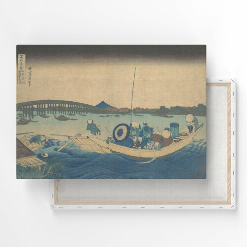 Картина на холсте, репродукция / Кацусика Хокусай / Размер 60 x 80 см