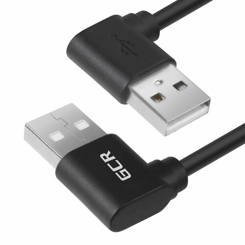 GCR Кабель 0.5 м USB АМ угловой левый АМ угловой левый 28 28 AWG