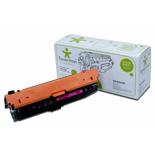 Картридж Tonerman W2121X 212X С Чипом для HP Color LaserJet M554, M554DN, M555, M555DN, M555X, M578, M578C Enterprise