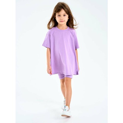 Комплект одежды Веселый Малыш, размер 122, фиолетовый