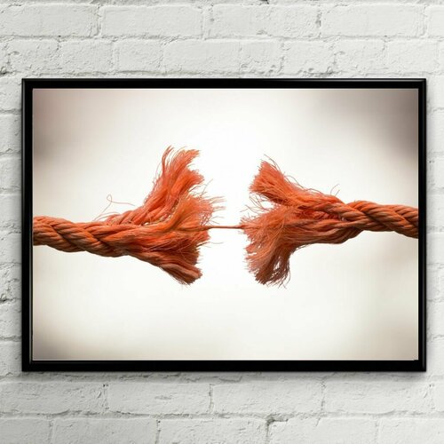 Постер "Разорванная веревка" из коллекции "Креатив" А3