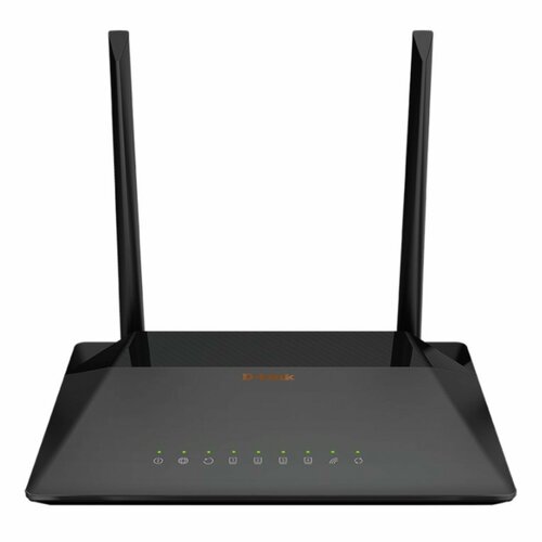 Wi-Fi роутер DSL-224/R1A, 300 Мбит/с, 4 порта 100 Мбит/с, чёрный