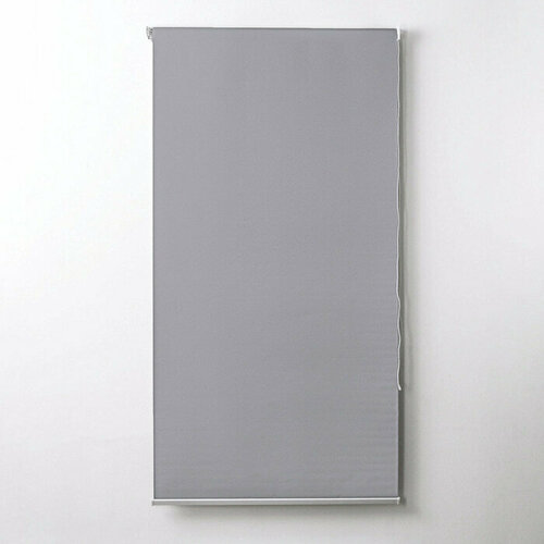 Рулонная штора "Механика", 100х180 см (с учётом креплений 3,5 см), цвет серый