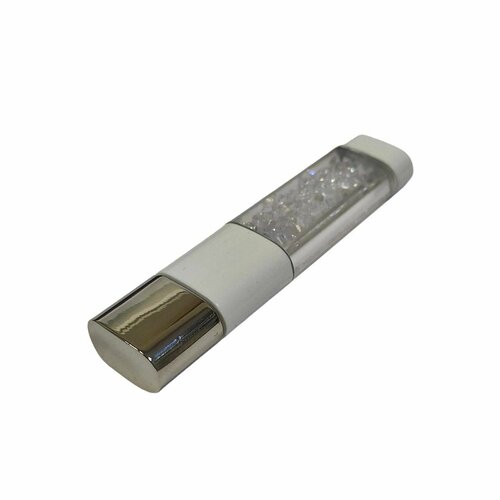 Подарочный USB-флеш-накопитель с кристаллами белый 8GB