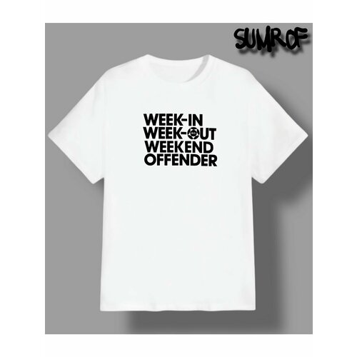 Футболка Zerosell weekend offender, размер 4XS, белый