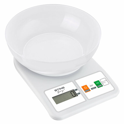 STINGRAY ST-SC5109A белый/белый весы кухонные со встроенным термометром