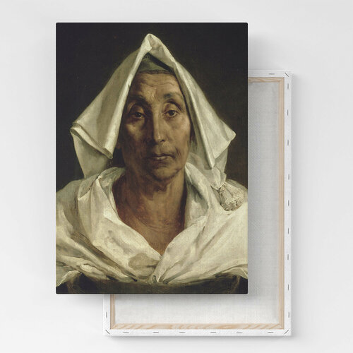 Картина на холсте, репродукция / Old Italian Woman / Теодор Жерико / Размер 30 x 40 см