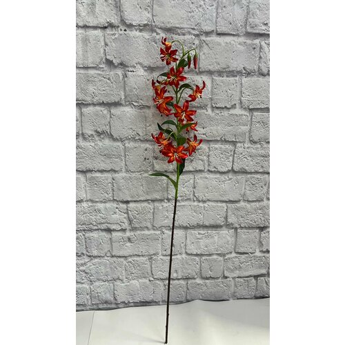 "Лилейники" - искусственные цветы высотой 85 см, цвет красный