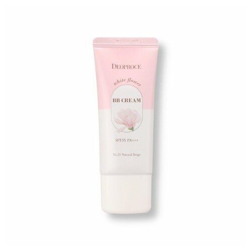 ББ-крем белый цветок #21 с защитой от солнца DEOPROCE White Flower BB Cream #21- SPF35 PA+++, 30g