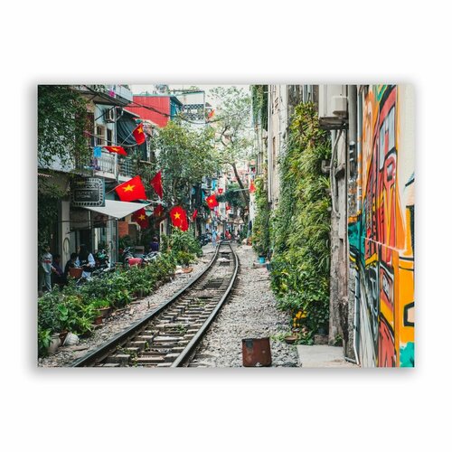Постер, плакат на бумаге / Вьетнам - Улицы / Размер 40 x 53 см