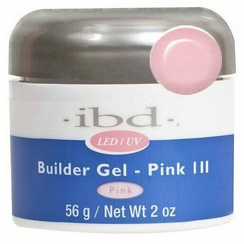 Ibd гель LED/UV Builder Gel конструирующий камуфлирующий, 56 мл, pink III