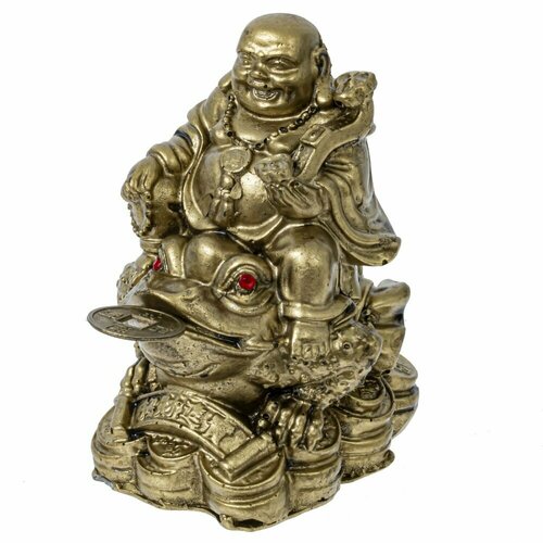 Фигурка декоративная Будда на денежной лягушке, 7,5х5х7,5 см KSM-804500