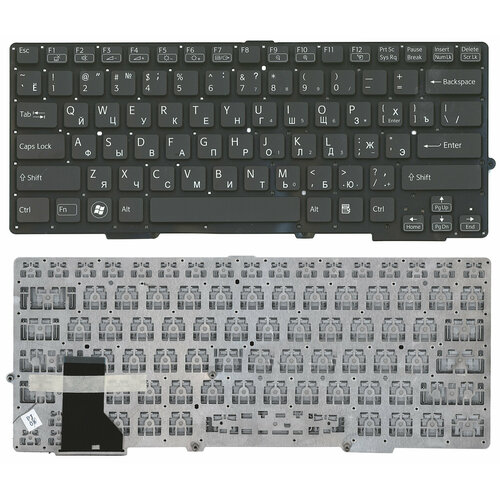 Клавиатура для Sony Vaio SVS1312E3RP черная без рамки