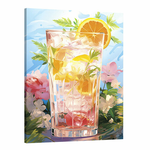 Интерьерная картина 50х70 "Весенний коктейль"