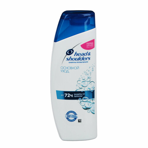 Шампунь для волос head & shoulders 2в1 против перхоти основной уход для нормальных волос, п/б, 200мл