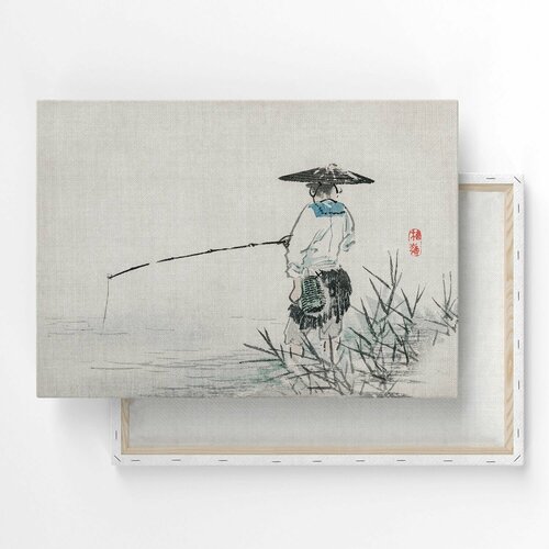 Картина на холсте, репродукция / Байрэй, Коно - Fisherman / Размер 60 x 80 см