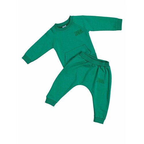 Комплект одежды , размер 74, зеленый