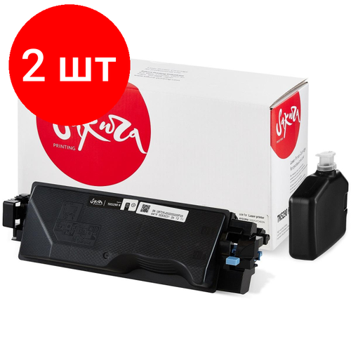 Комплект 2 штук, Картридж лазерный SAKURA TK-5290K чер. для Kyocera Mita ECOSYS P7240cdn