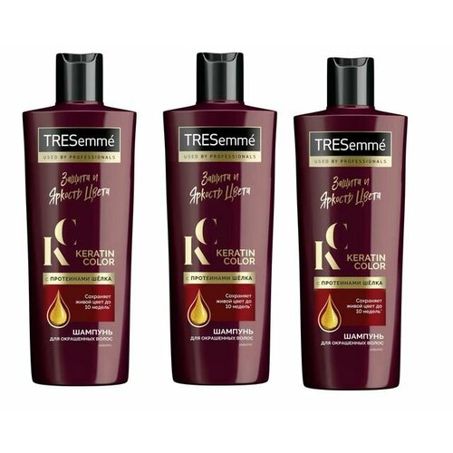 Tresemme Шампунь для окрашенных волос Tresemme Keratin Color, 400мл, 3 уп