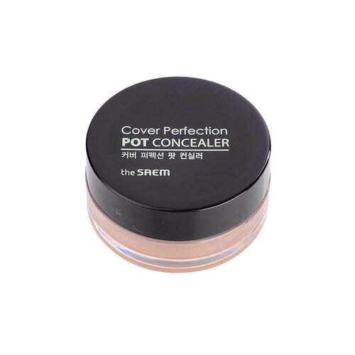 Консилер 01, 4 гр, Cover Perfection Pot Concealer 01. Clear Beige, THE SAEM