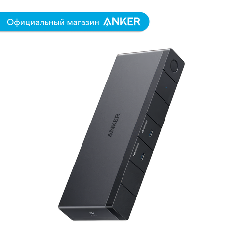 Док-станция Anker 568 USB-C, 11-в-1, USB4 / USB-Hub / Медиа-хаб / Разветвитель (A8399), серый