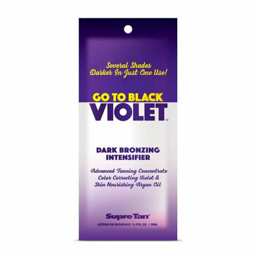Supre Tan, Мощный увлажняющий лосьон-ативатор Go to Black Violet Intensifier, 15 мл