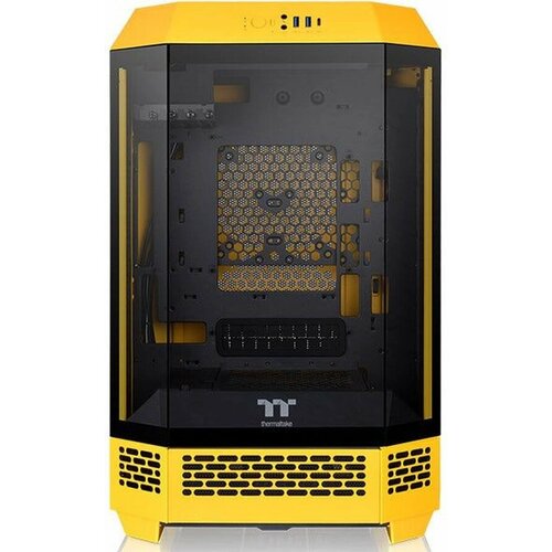 Корпус Thermaltake The Tower 300 Bumblebee желтый без БП mATX 11x120mm 5x140mm 2xUSB3.0 1xUSB3.1 audio bott PSU