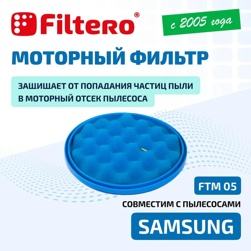 Filtero Моторные фильтры FTM 05, синий, 1 шт.