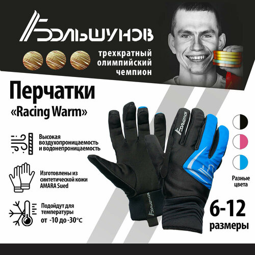 Перчатки Александр Большунов, размер 12, синий