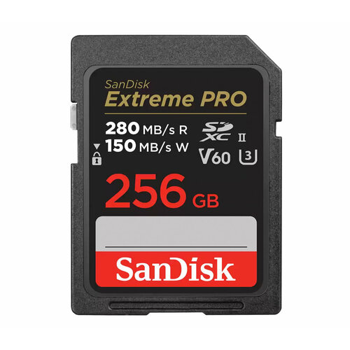 Карта памяти SanDisk SDXC 256GB Extreme PRO UHS-II V60 280/150MB/s
