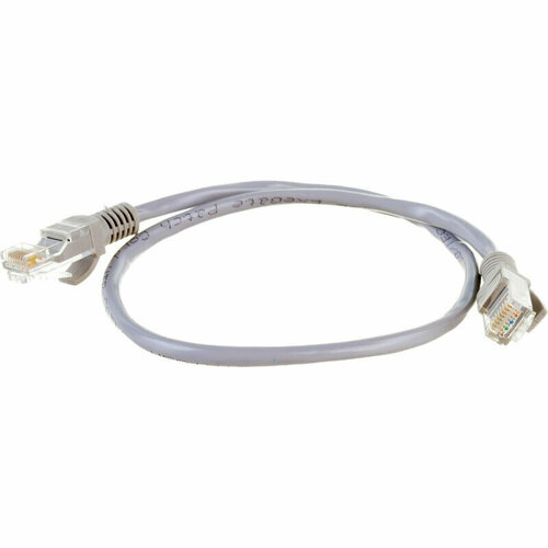 Патч-корд ExeGate (EX169509RUS) UTP-RJ45-RJ45-5e-0,5M-GY, UTP, серый OZ, 1845233