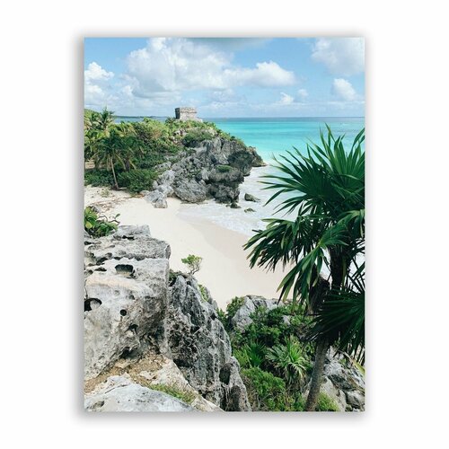 Постер, плакат на бумаге / Природа Мексики - Море / Размер 30 x 40 см